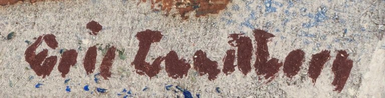 Eric Lundberg, a Listed Swedish Painter. Modernist Landscape, Oil on ...