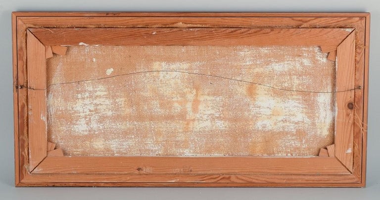 Eric Lundberg, a Listed Swedish Painter. Modernist Landscape, Oil on ...