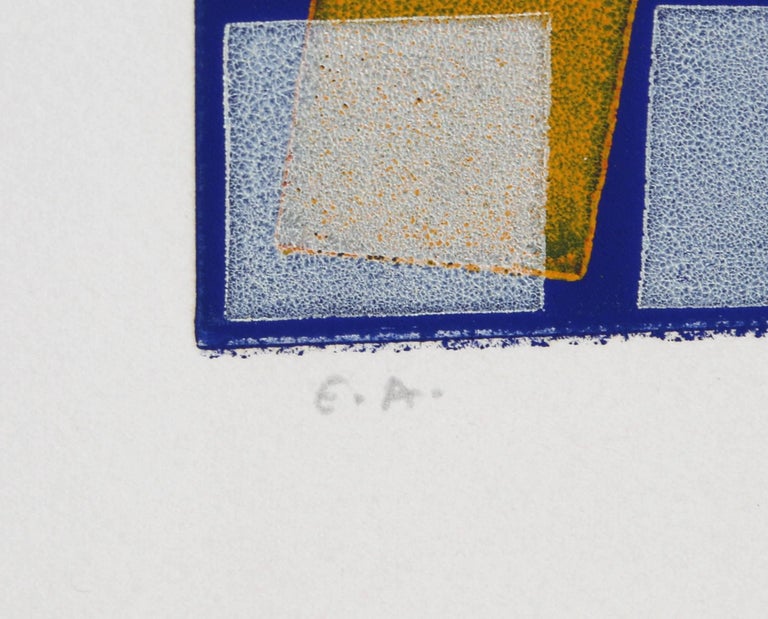 Eric Newton - Abstract Linocut Print, circa 1955 For Sale at 1stDibs