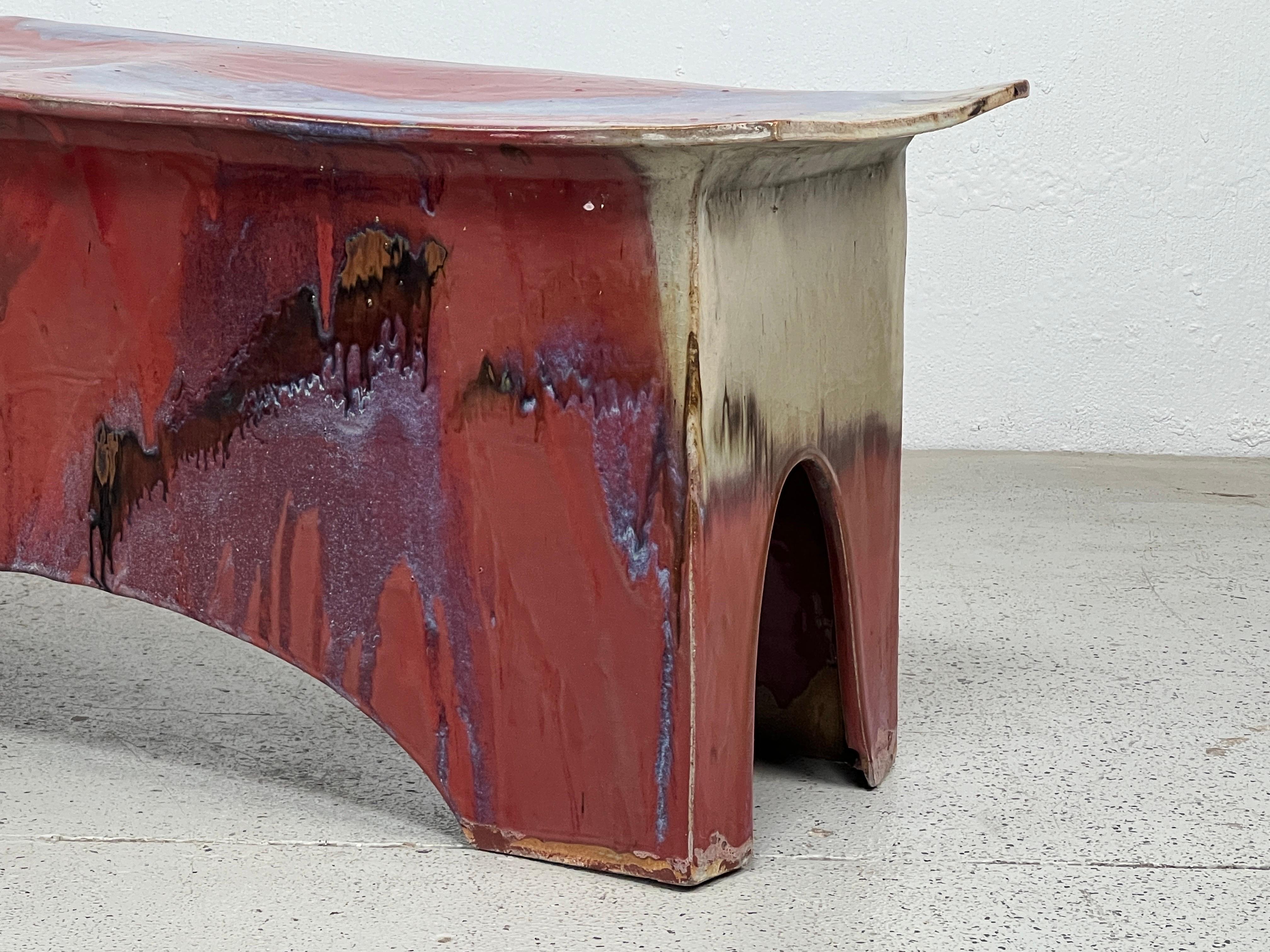 Eric O'Leary Ceramic Bench For Sale at 1stDibs