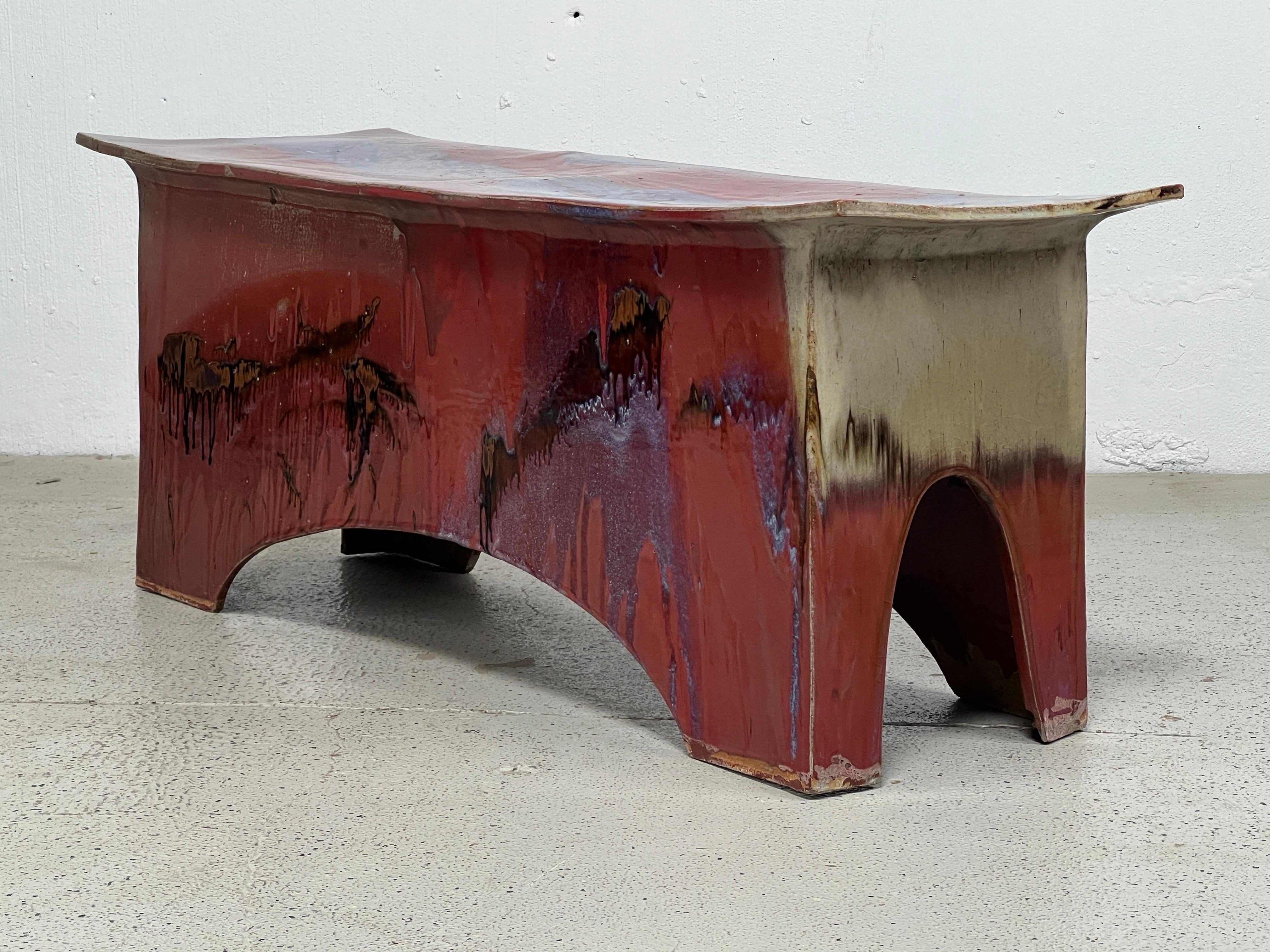 Eric O'Leary Ceramic Bench For Sale at 1stDibs