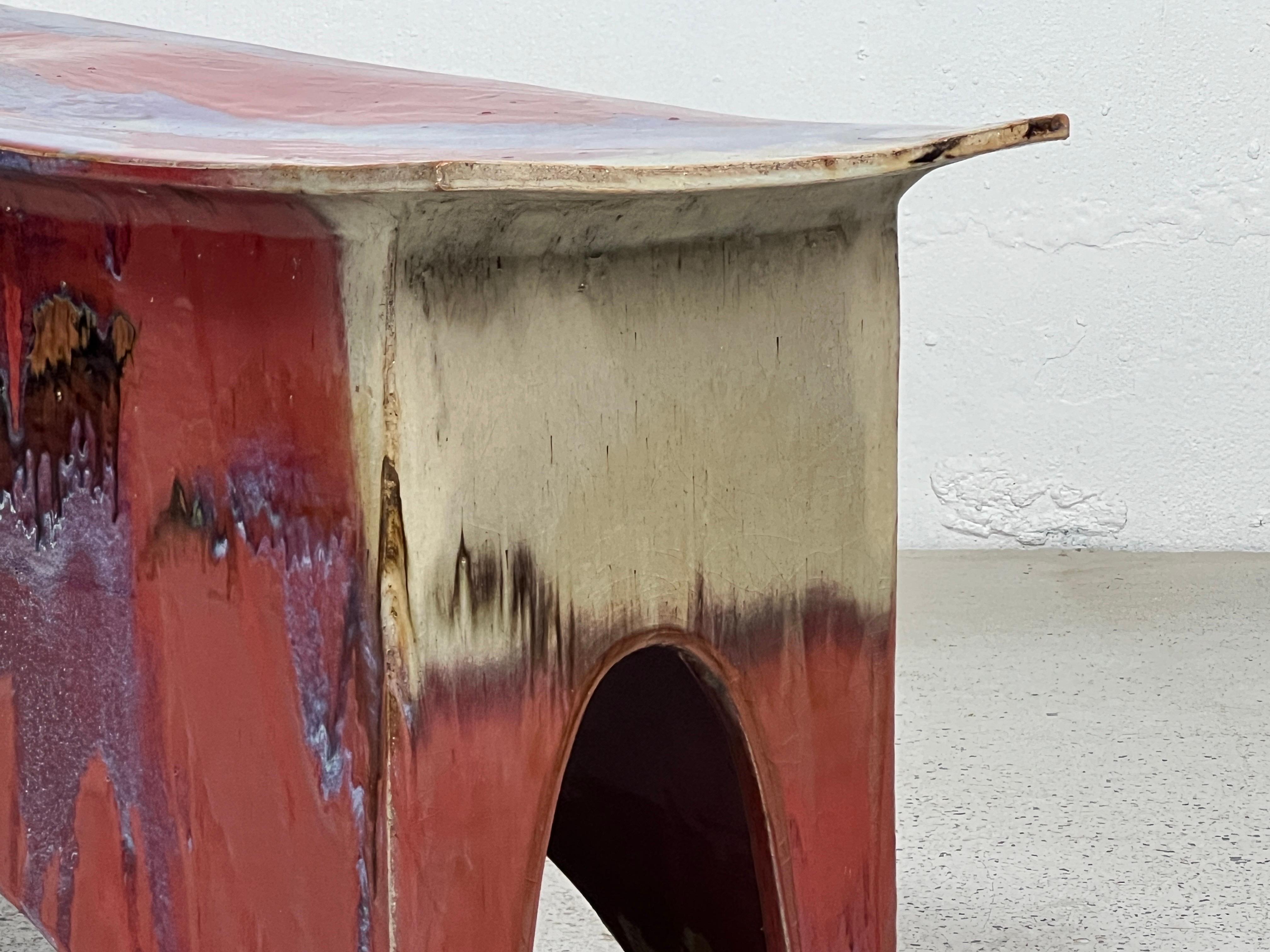 Eric O'Leary Ceramic Bench For Sale at 1stDibs
