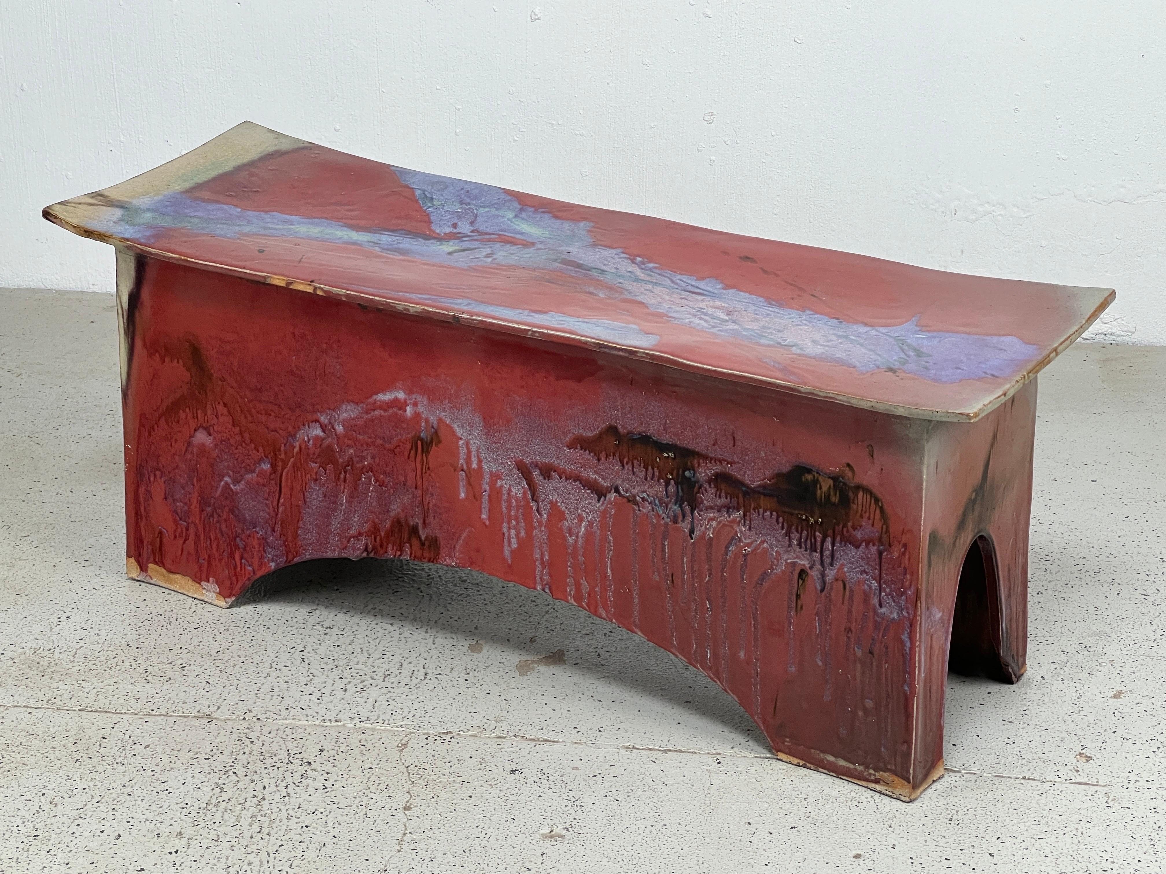 Eric O'Leary Ceramic Bench For Sale at 1stDibs