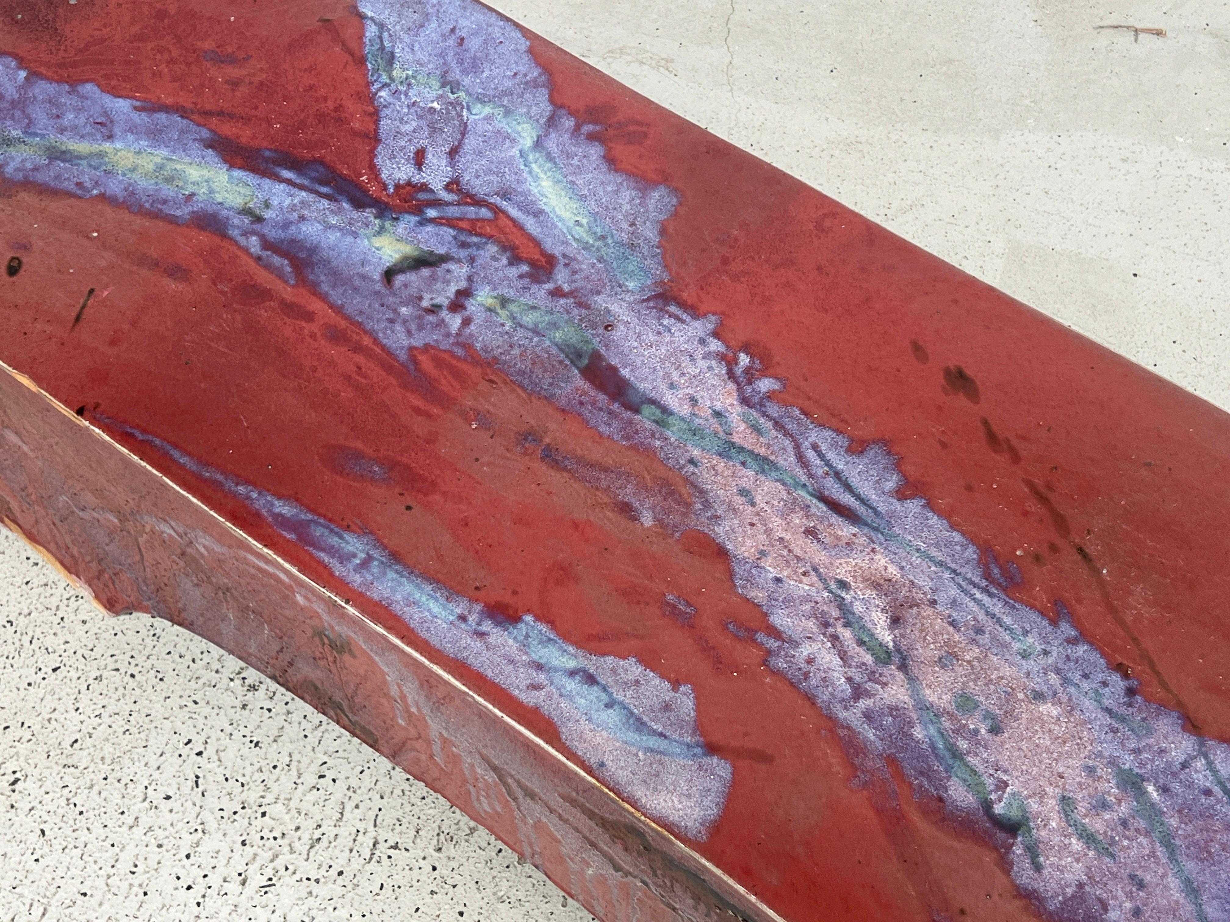 Eric O'Leary Ceramic Bench For Sale at 1stDibs