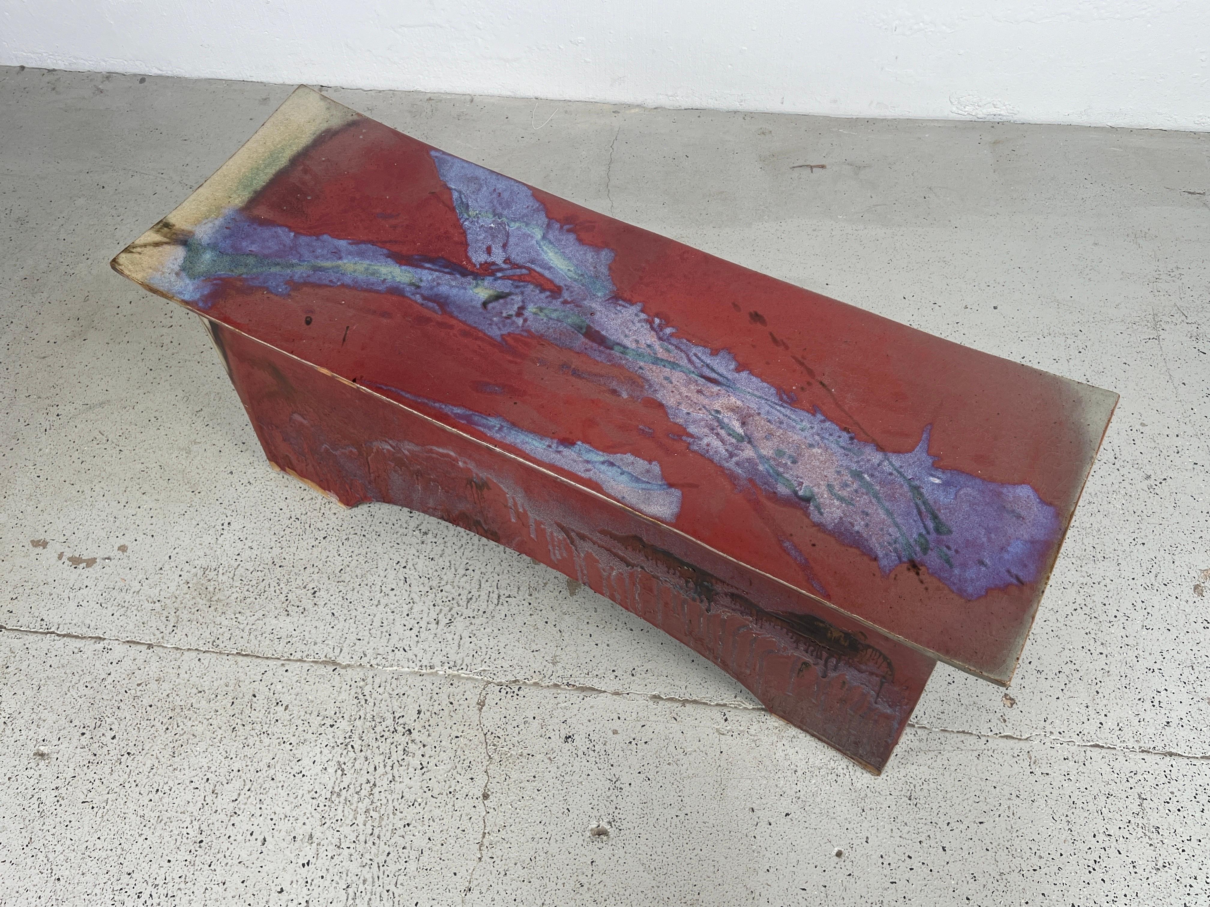 Eric O'Leary Ceramic Bench For Sale at 1stDibs