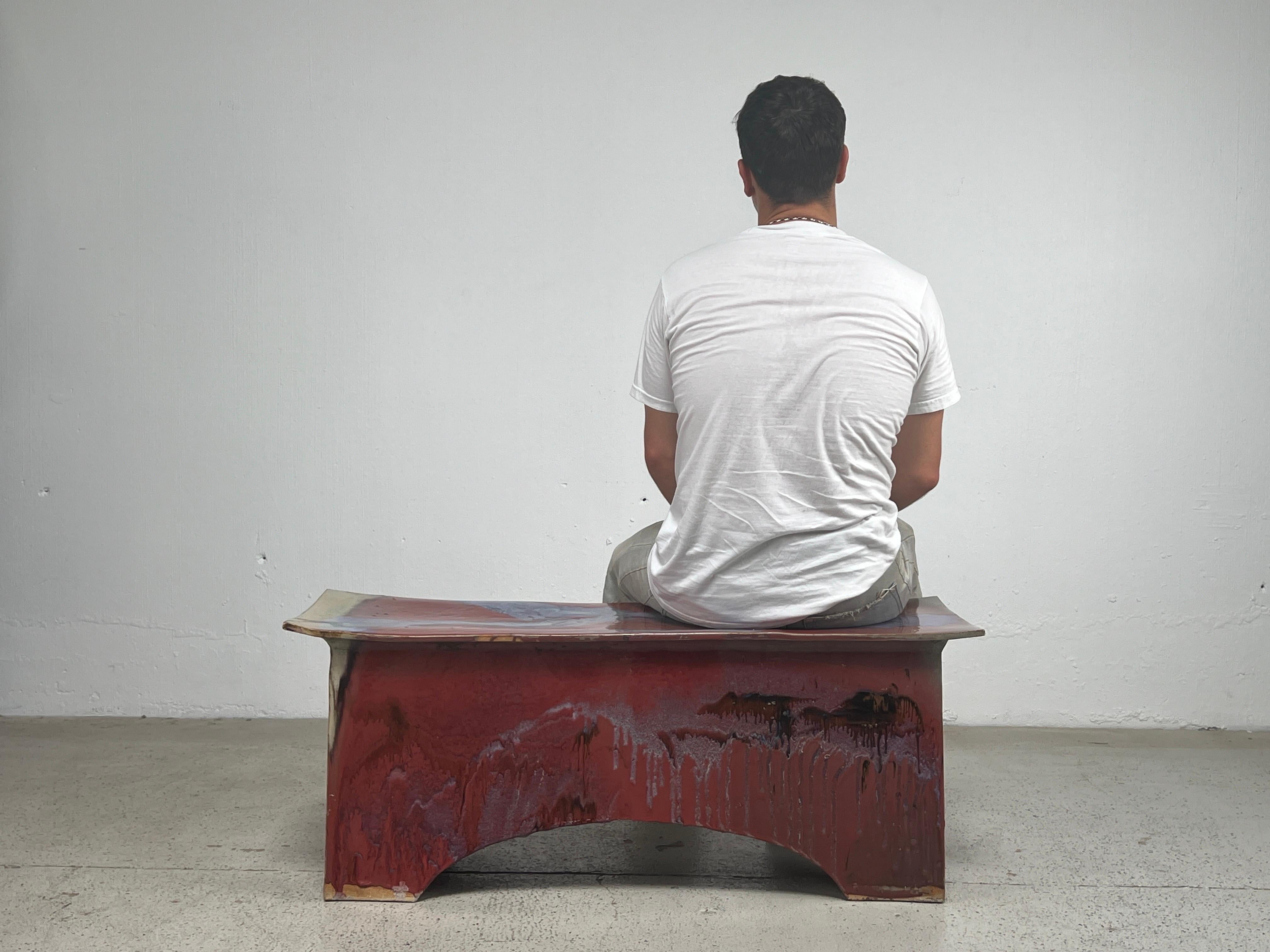 Eric O'Leary Ceramic Bench For Sale at 1stDibs