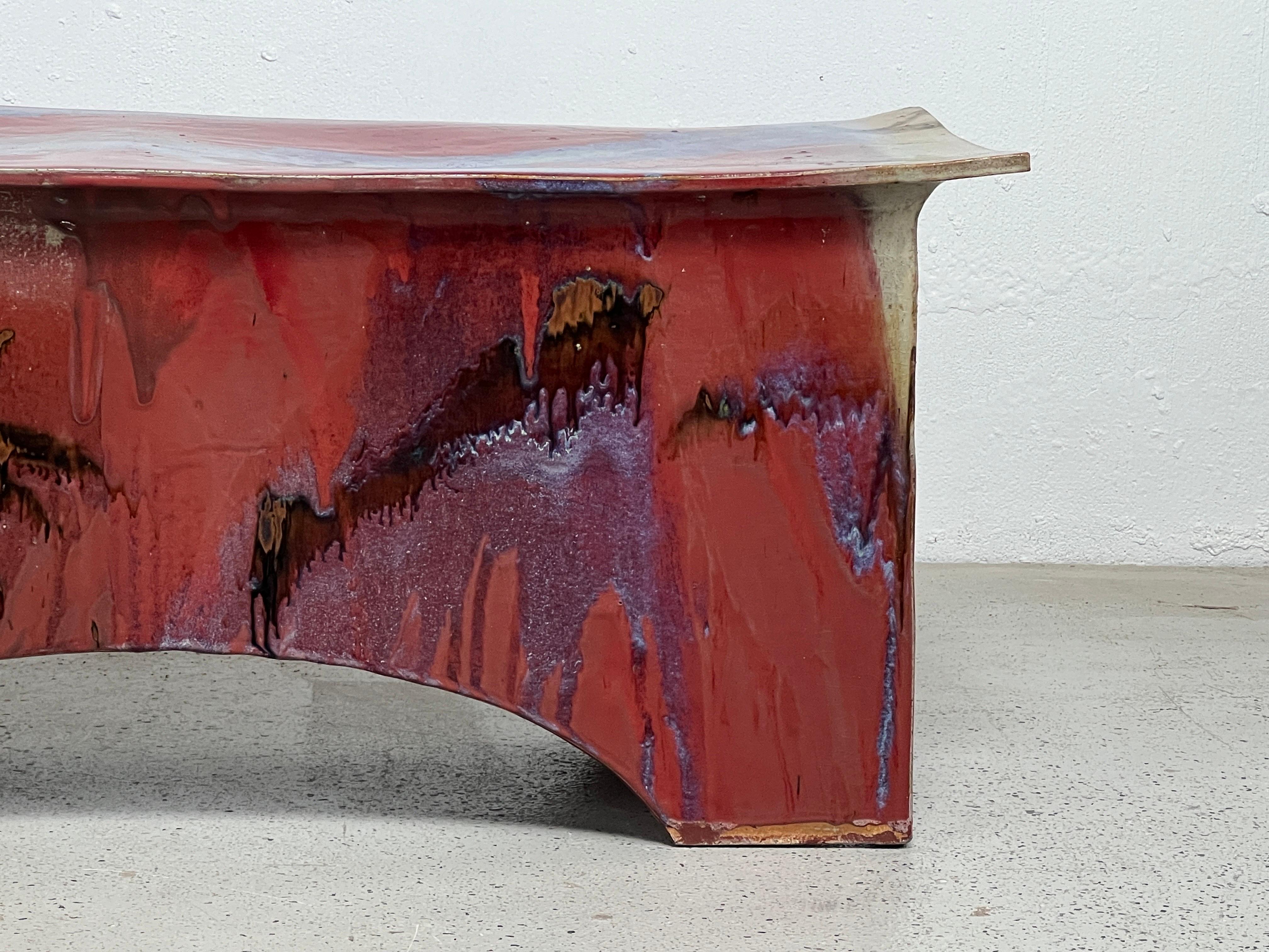 Eric O'Leary Ceramic Bench For Sale at 1stDibs