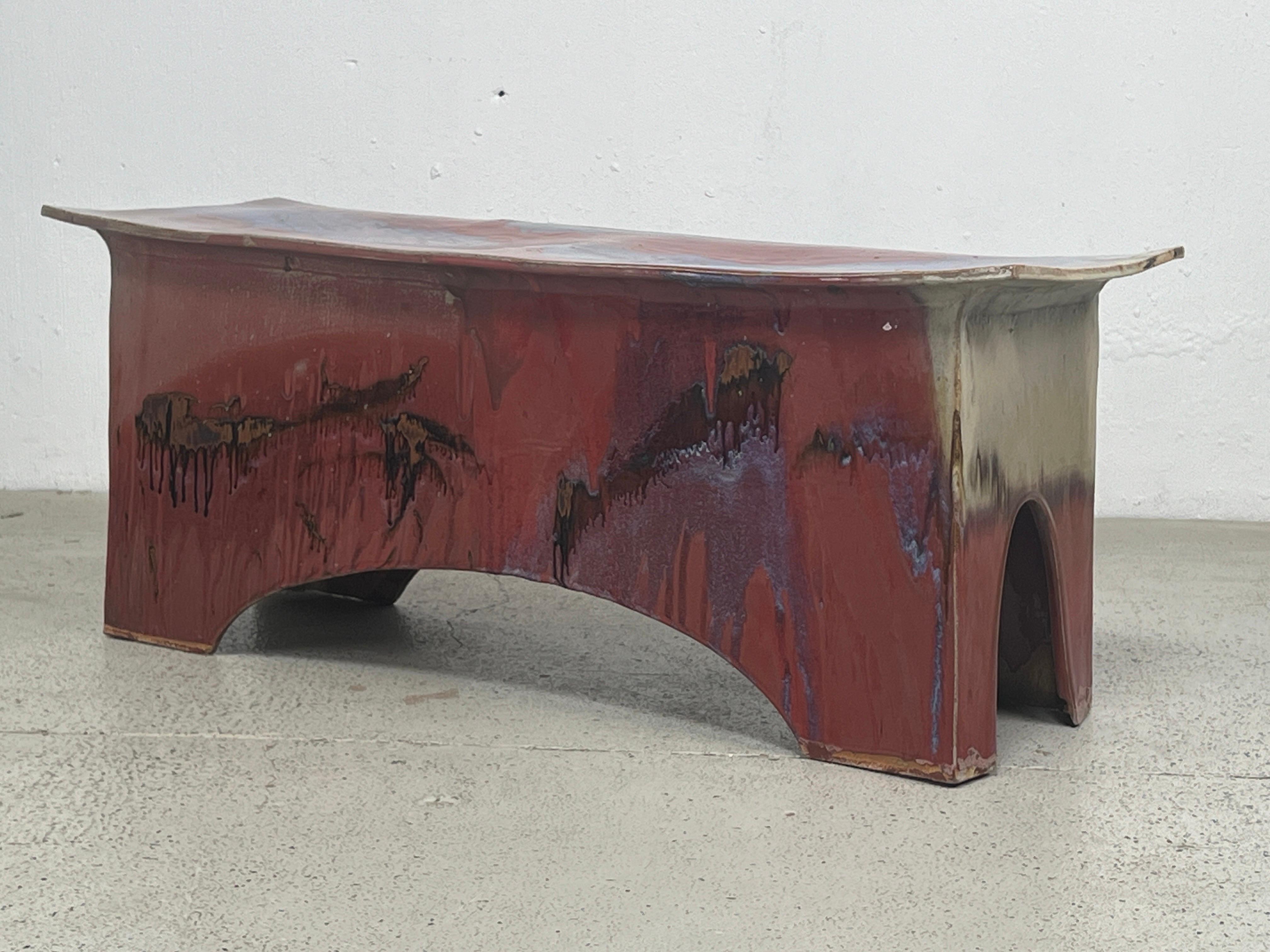 Eric O'Leary Ceramic Bench For Sale at 1stDibs
