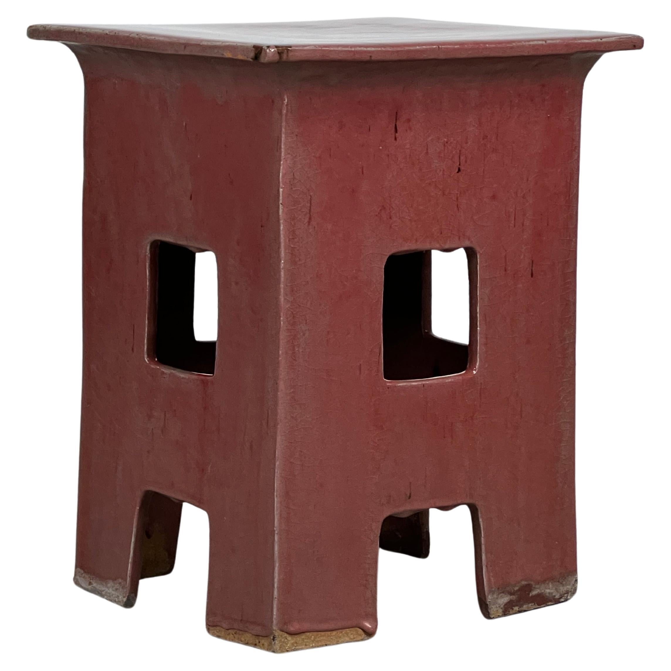 Eric O'Leary Ceramic Stool / Table For Sale at 1stDibs