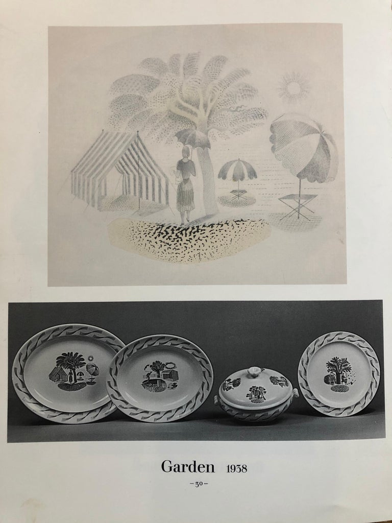 Eric Ravilious Garden Series Wedgwood Platter, circa 1939 at 1stDibs