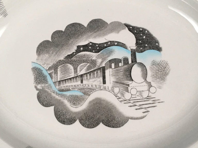 Eric Ravilious Wedgwood Travel Series Night Train Platter at 1stDibs