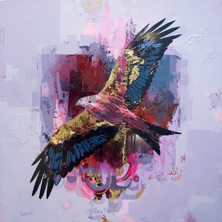 Eric Robitaille - "Loizo Tempête" Contemporary realist abstract with bold colors, layered ...