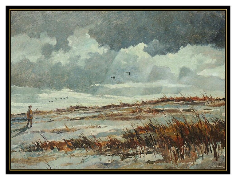 Eric Sloane - Eric Sloane Original Oil Painting On Board Signed New ...