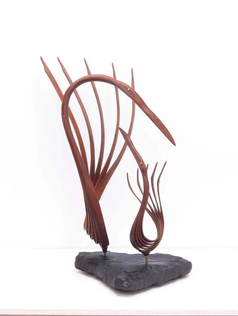 Eric Tardif - Nurturing Mother (walnut wood bird abstract art zen ...