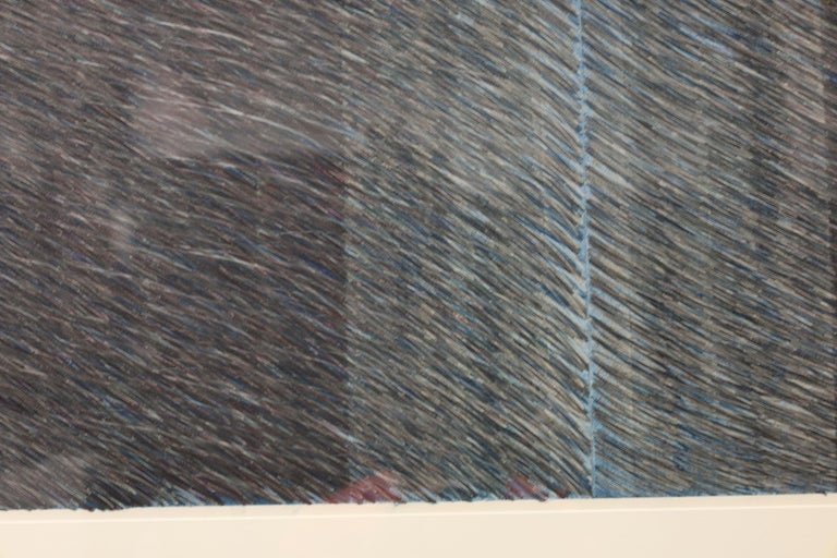 Eric Terry, "Blue Flow", Graphite on Paper, 1975 For Sale at 1stDibs