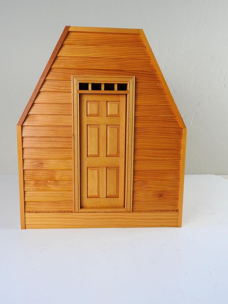 Eric Weller Wood House Sculpture For Sale at 1stDibs