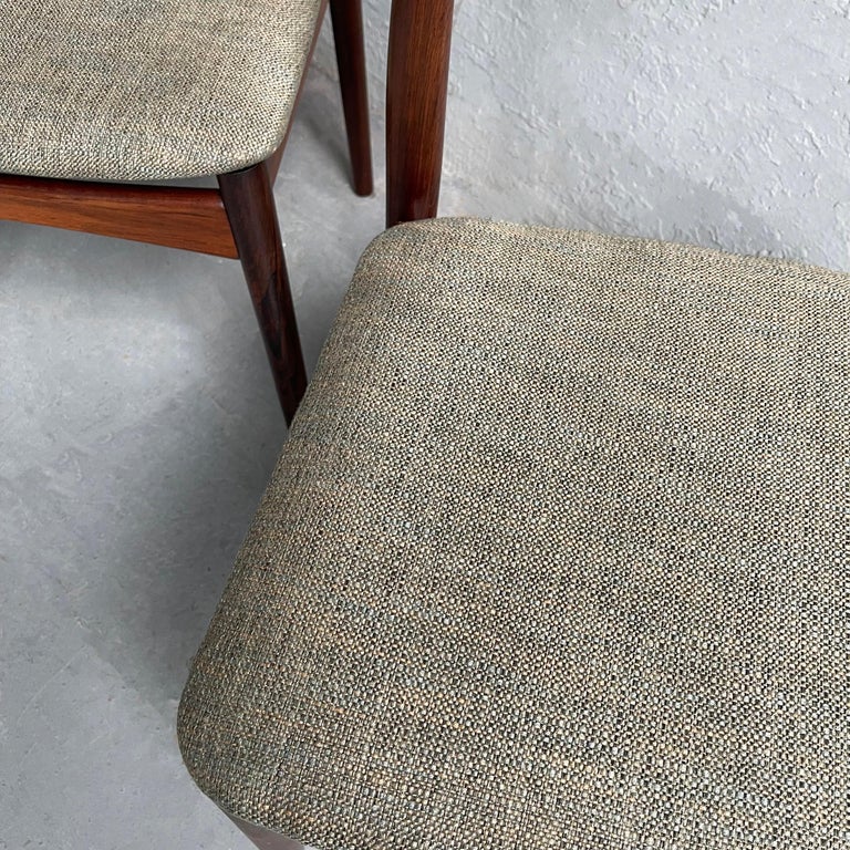 Eric Wørts Model 112 Rosewood Cow Horn Chairs For Sale at 1stDibs