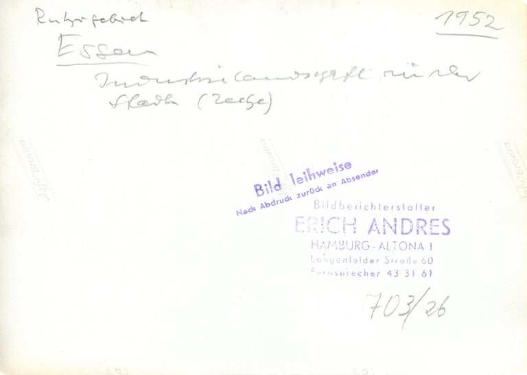 Erich Andres - Ruhr area, Essen, Germany 1952 For Sale at 1stDibs