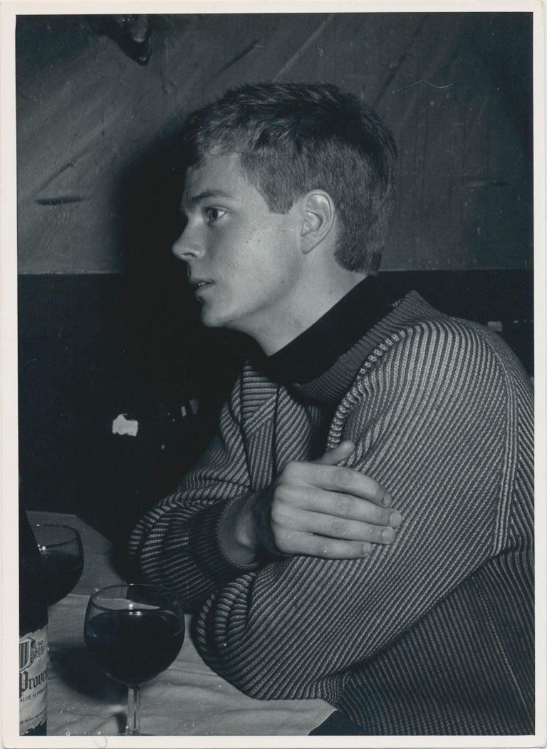 Erich Andres - Young student drinking wine, Paris, France 1950s For ...