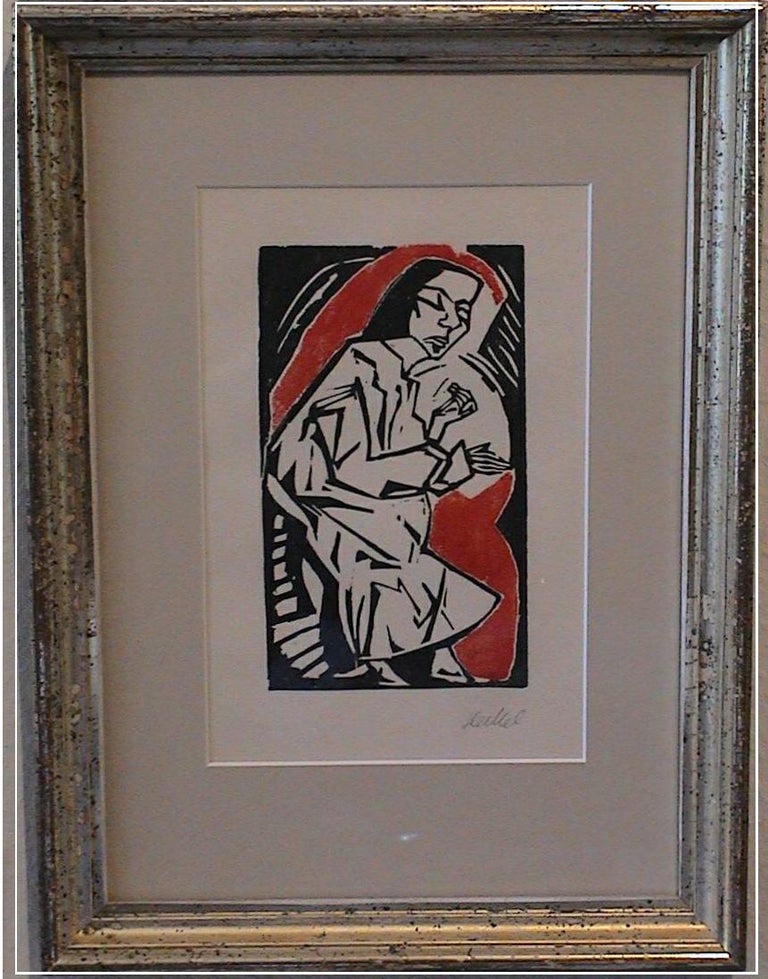 Erich Heckel - Erich Heckel Woodcut "Reclining Woman", 1913 For Sale at ...