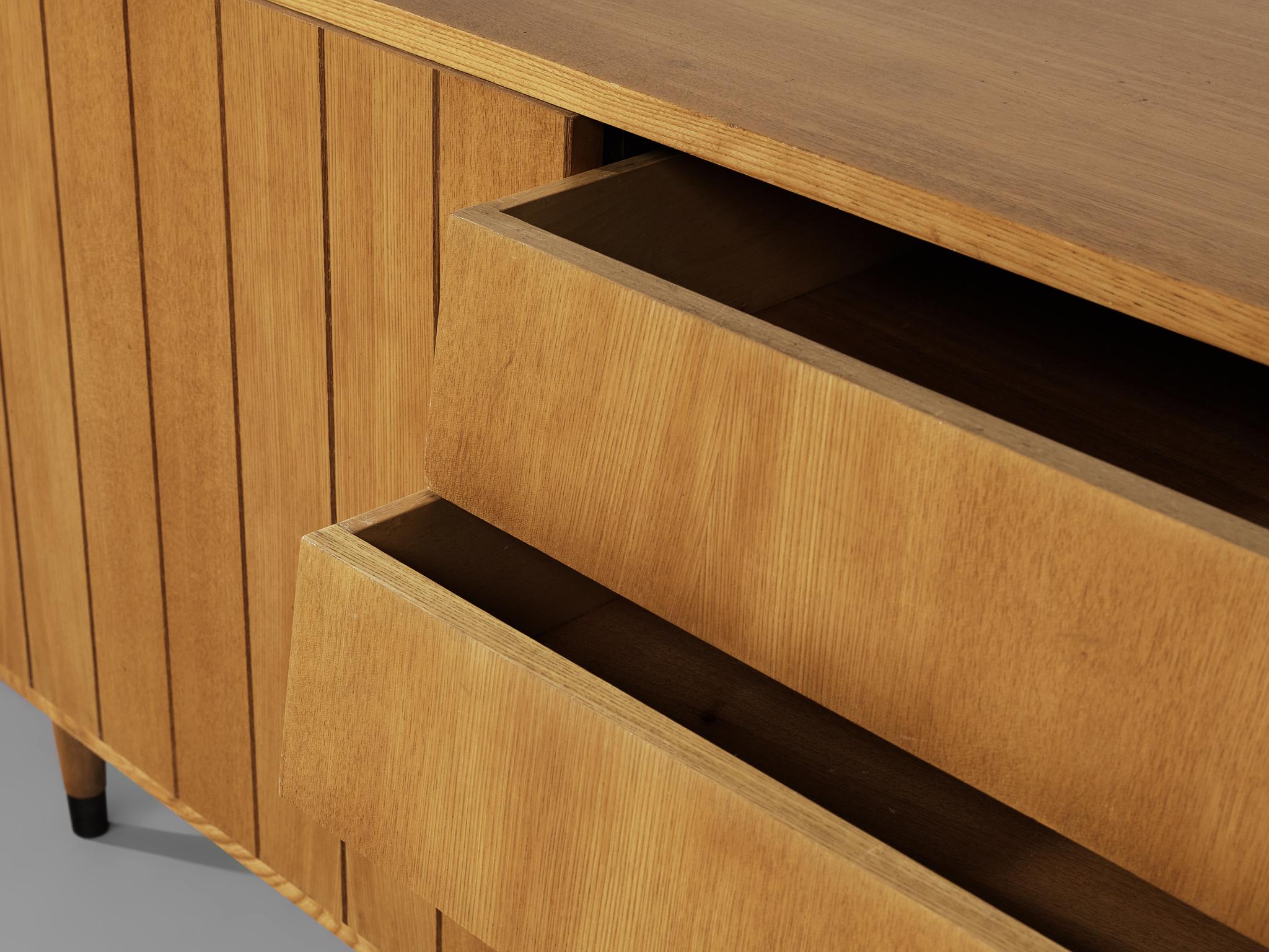 Erich Stratmann Sideboard in Ash with Drawers and Sliding Door For Sale ...