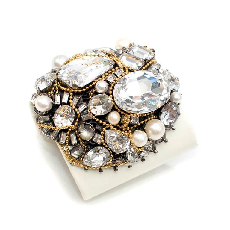 Erickson Beamon White Jewel Cuff Bracelet at 1stDibs | erickson beamon ...