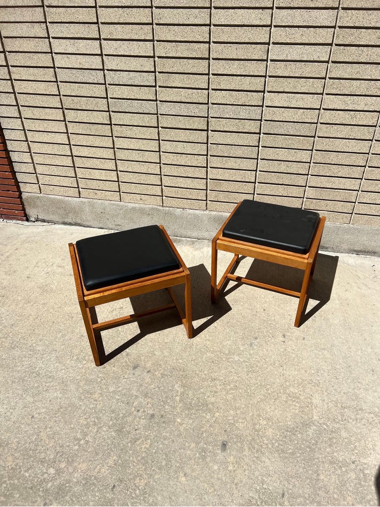 Erik Buch Flip Top Teak set of Stools / Side Tables for O.D. Mobler ...