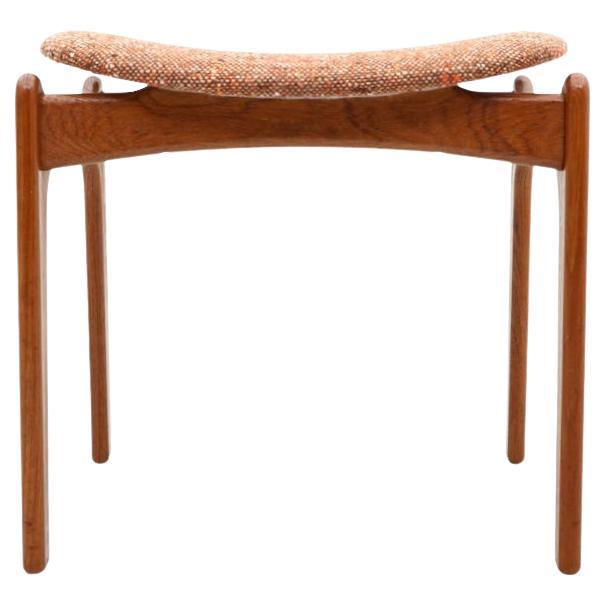 Erik Buck Midcentury Danish Modern Teak Counter Stool at 1stDibs