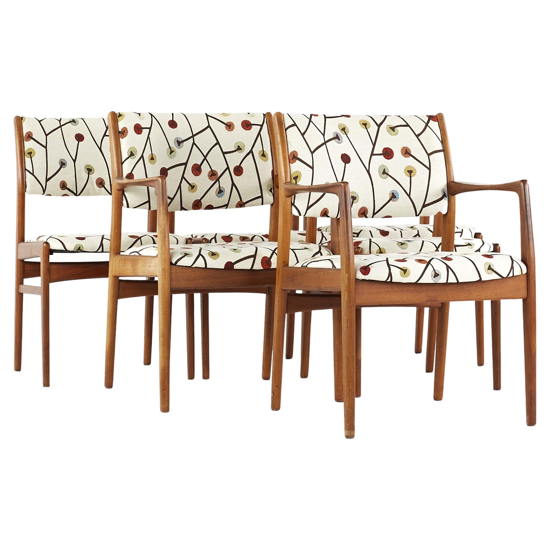 Set of Mid-Century Eric Buck Dining Chairs, Vintage Danish Teak at 1stDibs