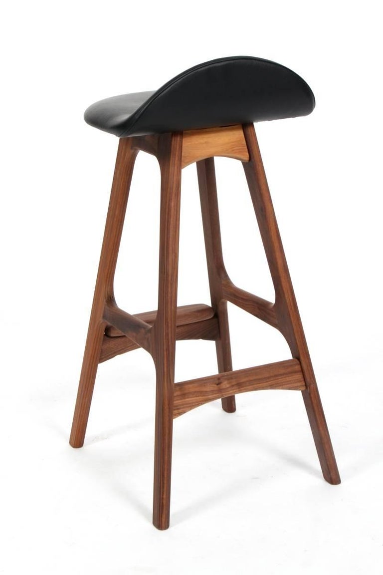 Erik Buck OD61 Walnut Counter Stools For Sale at 1stDibs
