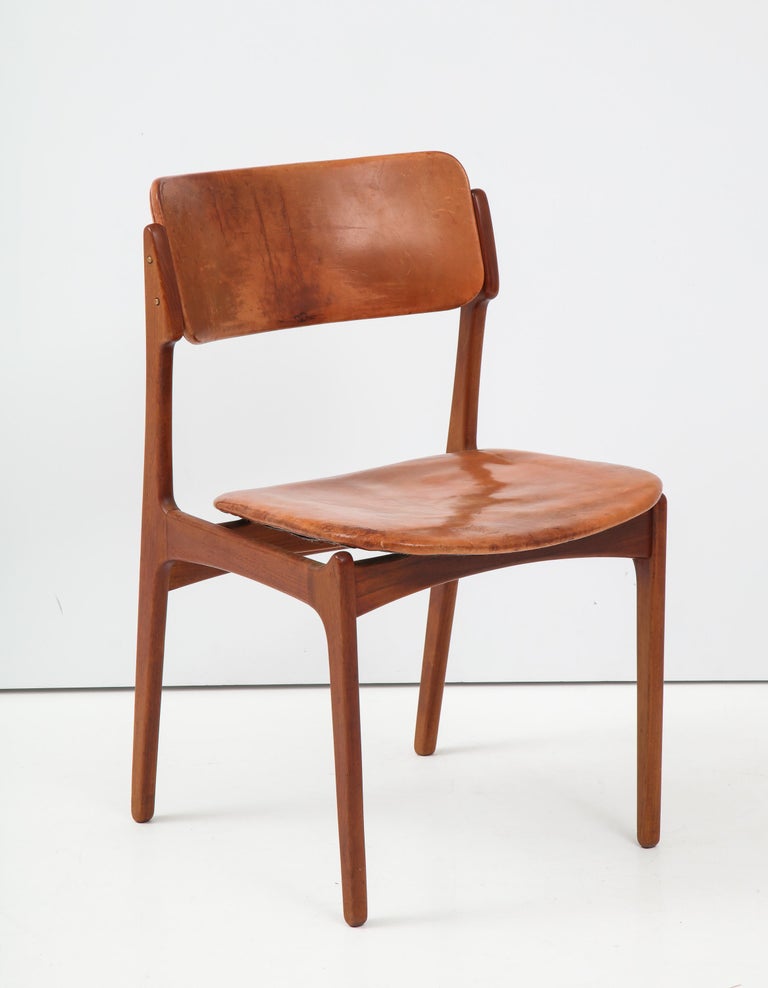 Early Production Erik Buck Teak and Leather Chair For Sale at 1stDibs ...