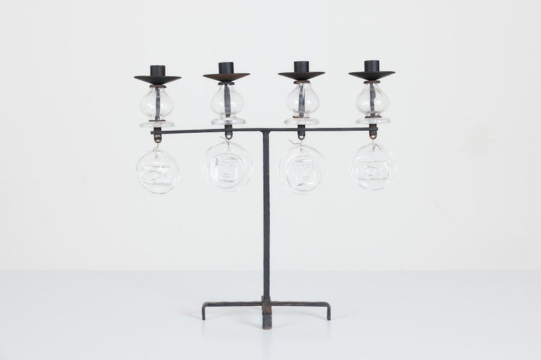 Erik Hoglund Candelabra for Boda Nova and Axel Stromberg Ironworks For ...