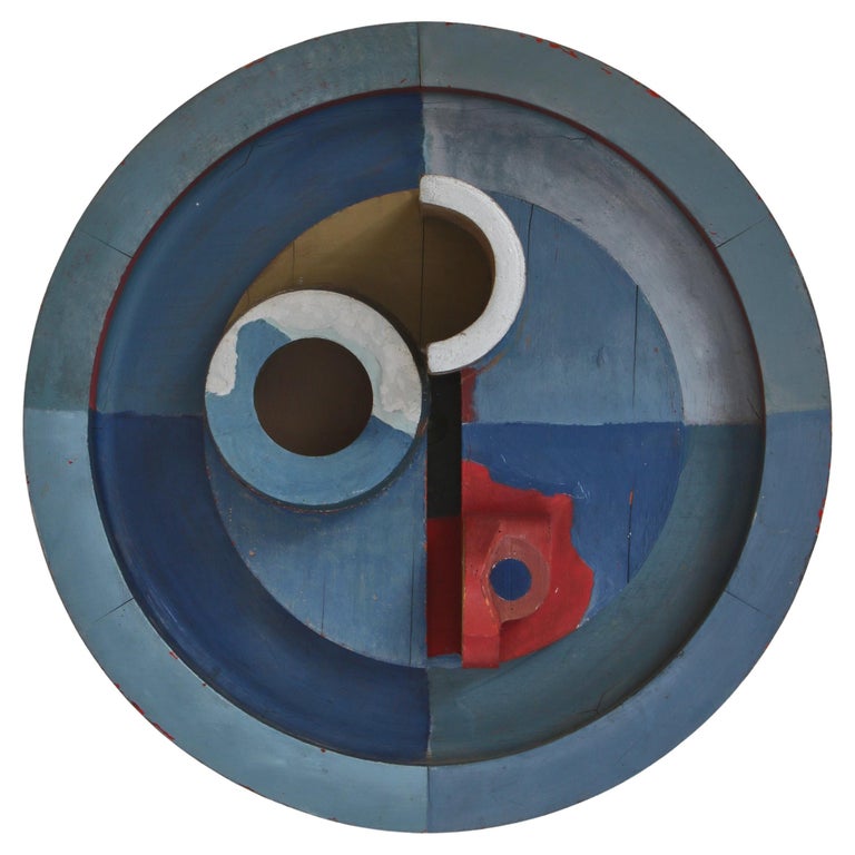 Erik Lagoni Jakobsen Unique Wall Mounted Object in Painted Wood ...