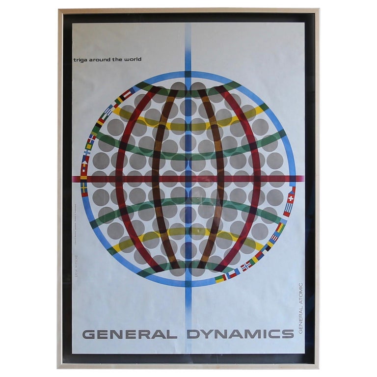 Erik Nitsche "General Atomic" Poster for General Dynamics, circa 1958 ...