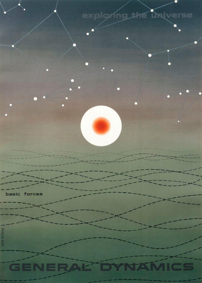 Erik Nitsche - "General Dynamics - Basic Forces" Original Vintage Mid ...