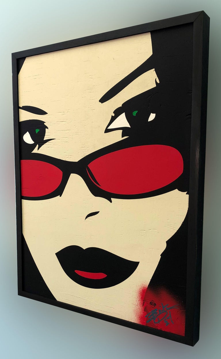 Erik Paul - Well Hello Patrick, Painting, Oil on Wood Panel For Sale at ...