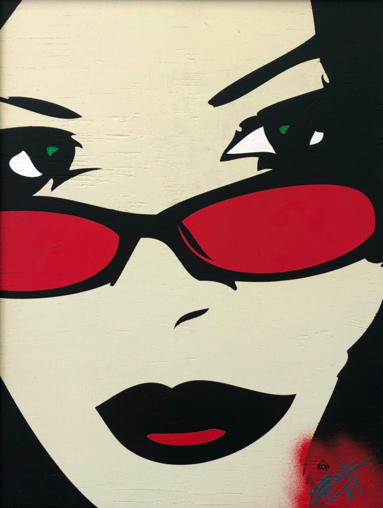 Erik Paul - Well Hello Patrick, Painting, Oil on Wood Panel For Sale at ...