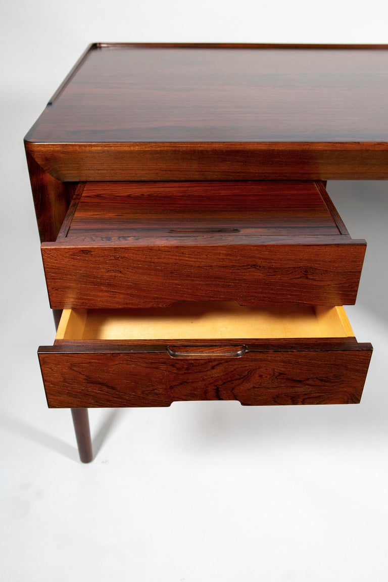 Rosewood Writing Desk, Erik Riisager Hansen, Haslev Mobelsnedkeri ...