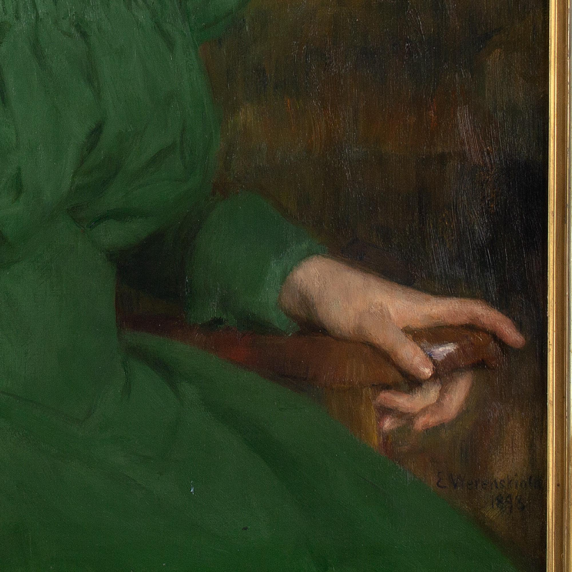 Erik Werenskiold - Erik Werenskiold, Portrait Of Ingeborg Motzfeldt ...