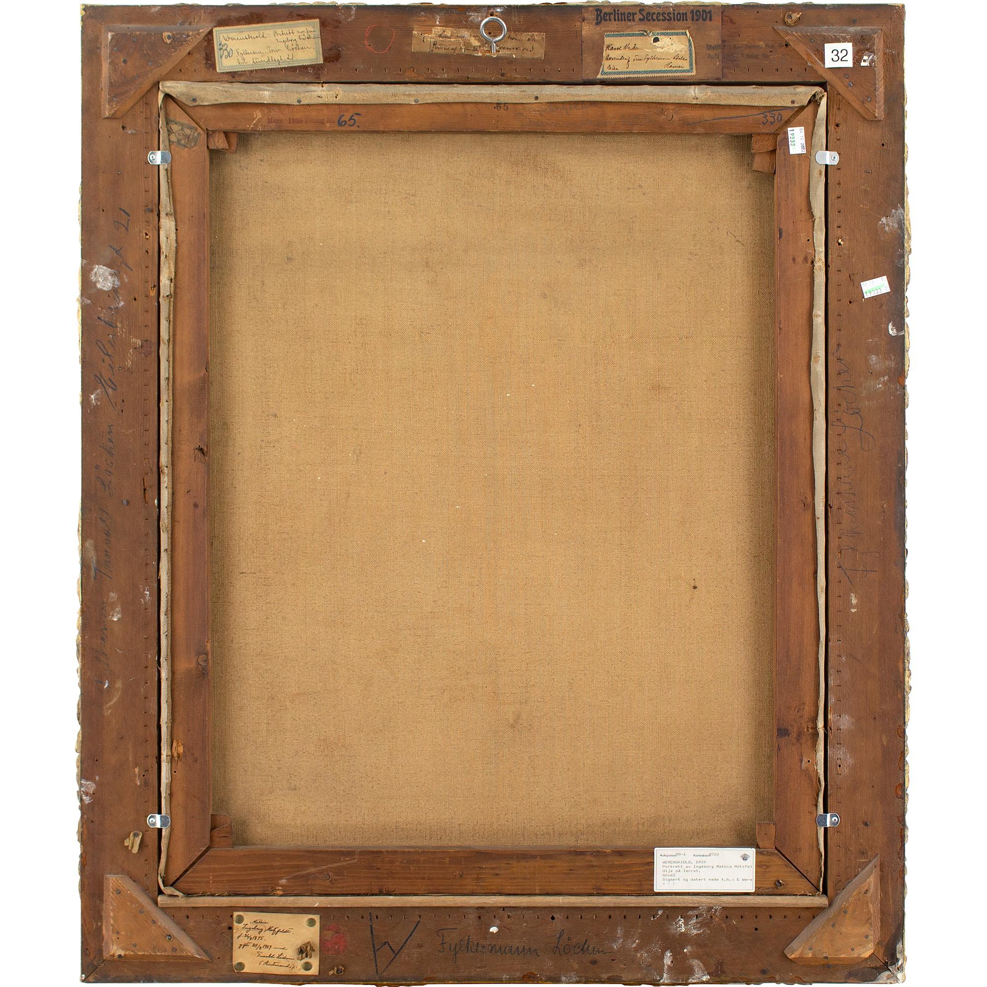 Erik Werenskiold - Erik Werenskiold, Portrait Of Ingeborg Motzfeldt ...