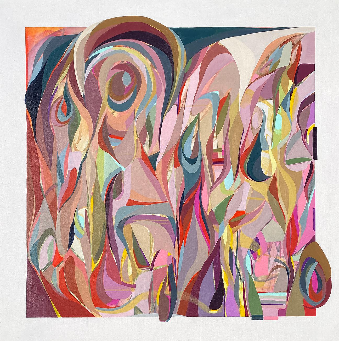 Erika Gehringer - "Pins and Needles"- Abstract Painting - Bold ...