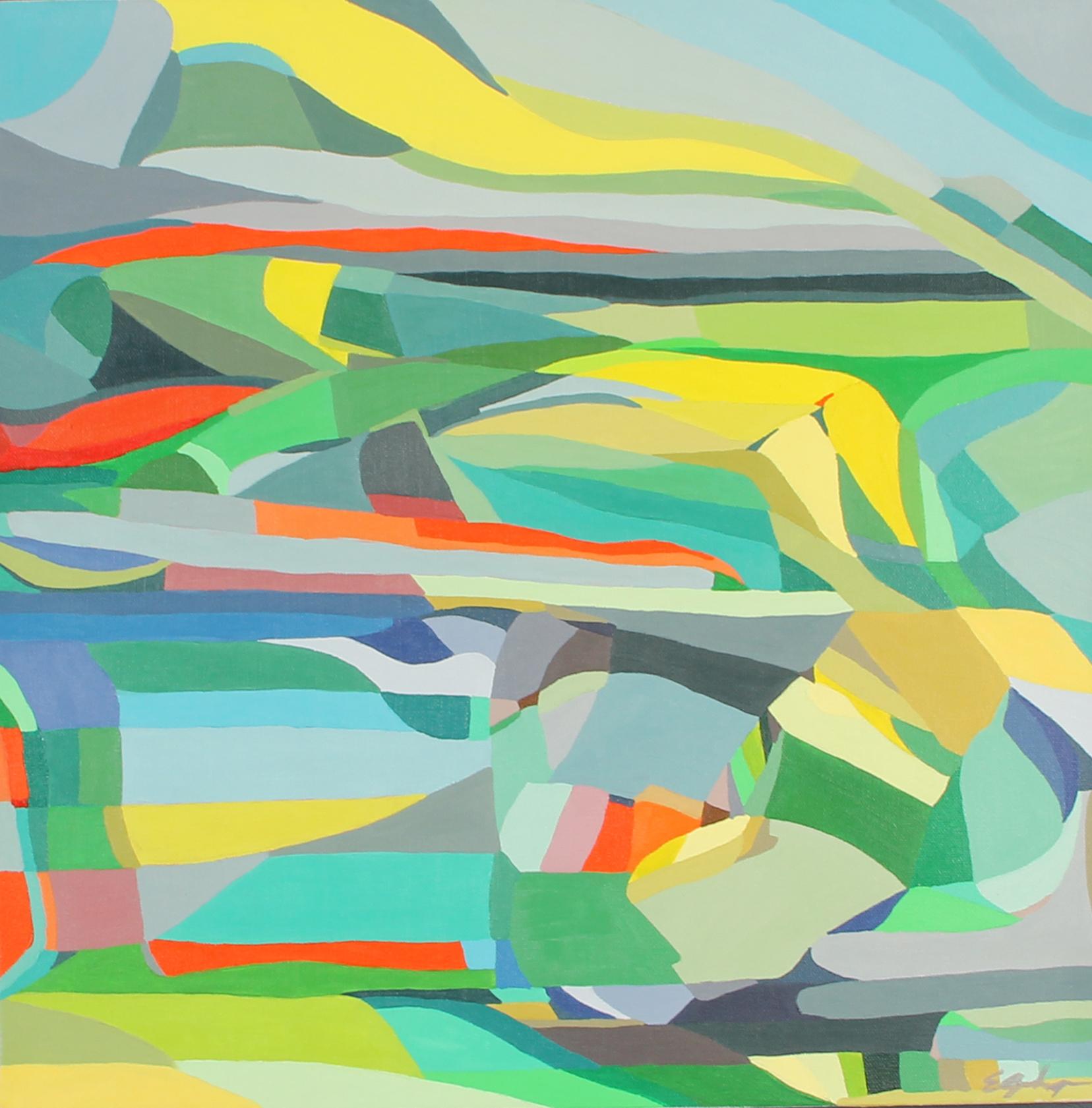 Erika Gehringer - "Hurricane"- Abstract Painting - Bold, landscape ...