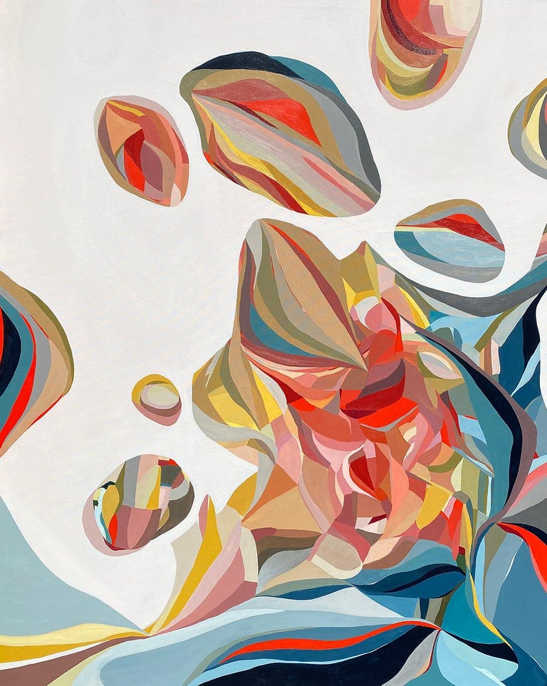 Erika Gehringer - "Rising"- Abstract Painting - Bold, Yellow ...