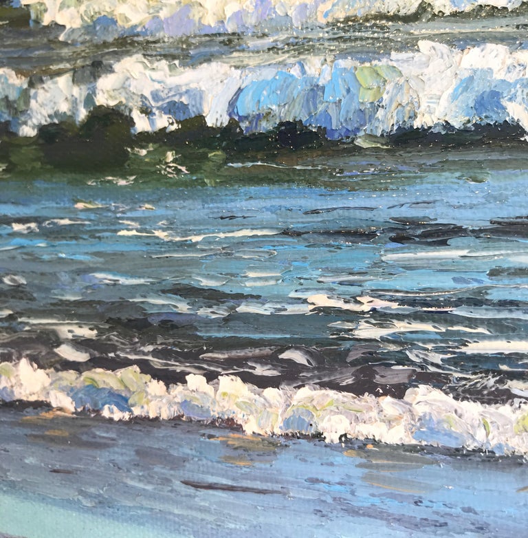 Erika Toliusis - The Shores I - original landscape ocean water oil ...