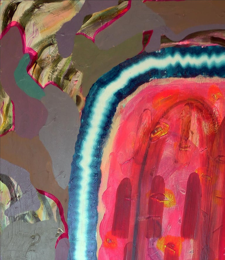 Erika Whitney - "I Feel Alive" Contemporary Colorful Abstract ...