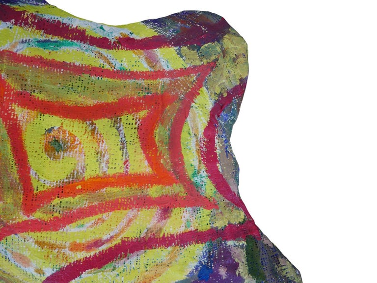 Erika Whitney - "Cosmic Unknown" Contemporary Colorful Painted Plaster ...