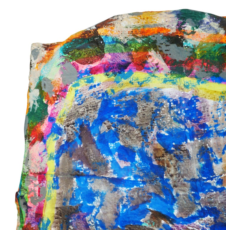 Erika Whitney - "Fluorescent Peek-a-boo" Contemporary Colorful Painted ...