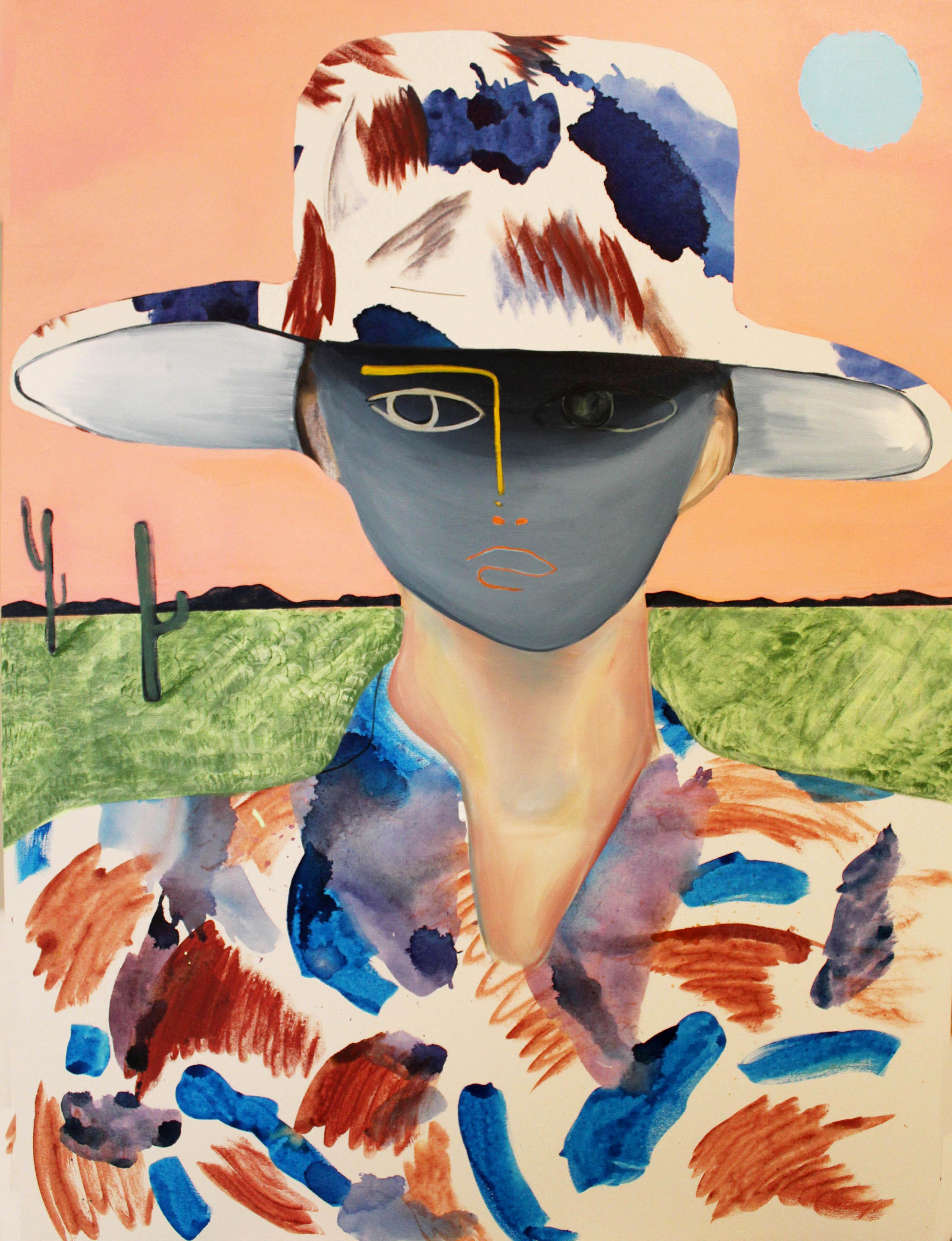 Erin Armstrong - Moon at Coral Rise, Erin Armstrong, Acrylic on Canvas ...