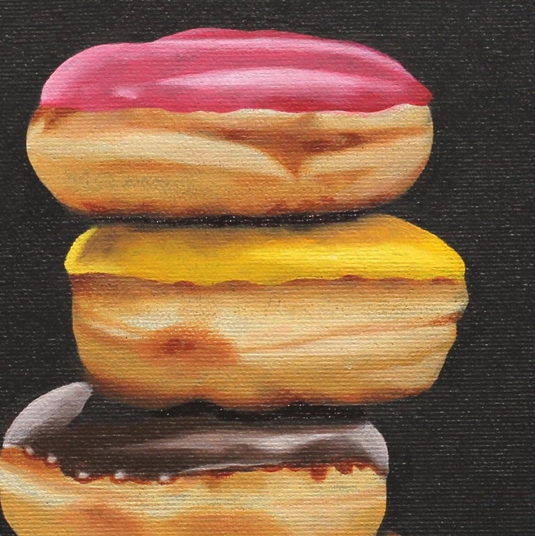 Erin Rothstein - "Stack of Donuts" - Original Photorealistic Painting ...