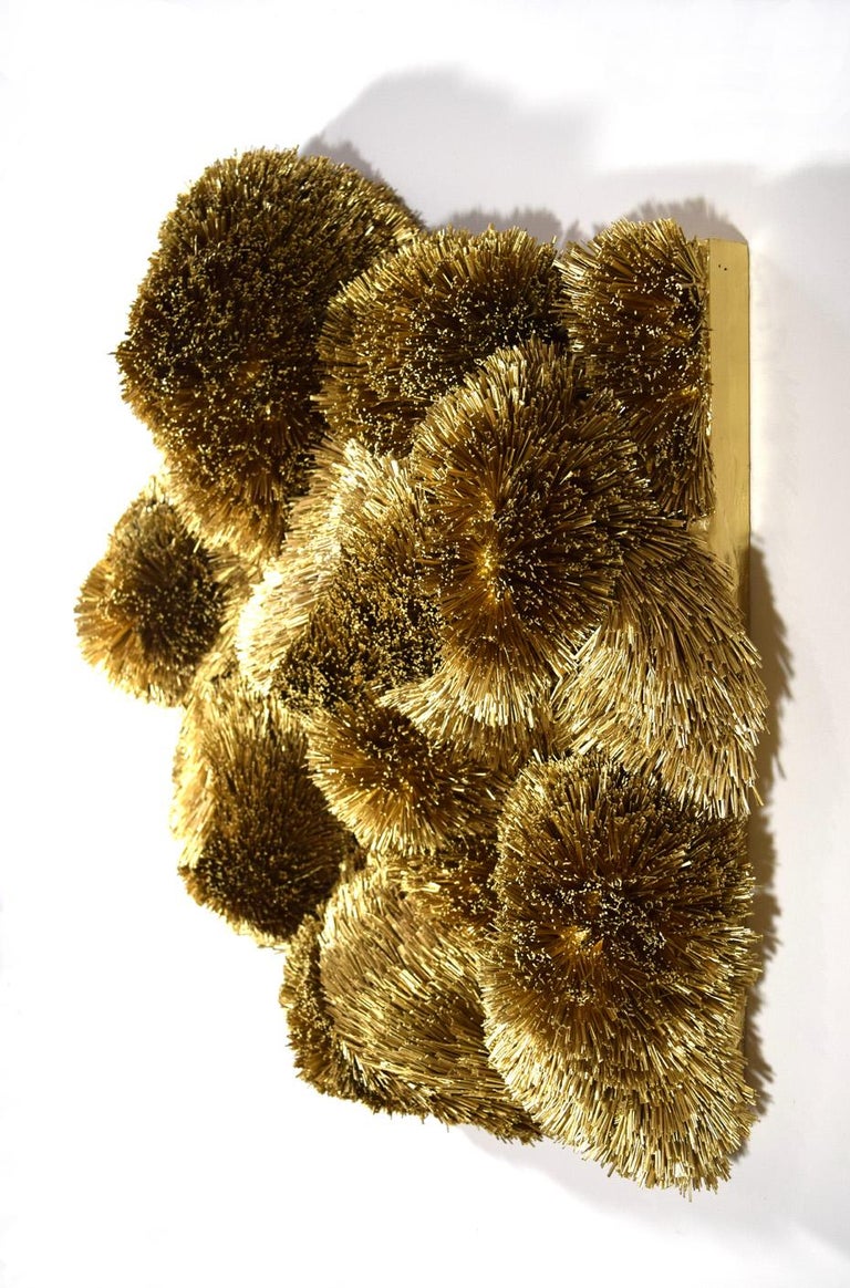 Erin Vincent - 28K Gold Organic - 3D gold color contemporary abstract ...